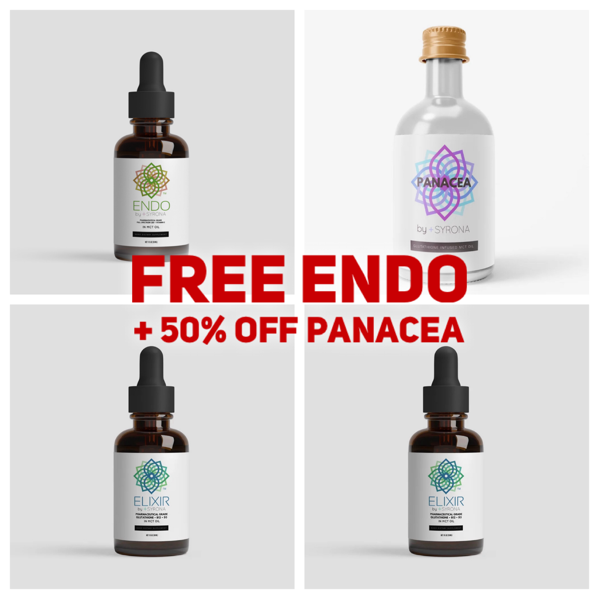 🌿 FREE ENDO™ (CBD) & 50% OFF PANACEA ⚗️ | SYRONA